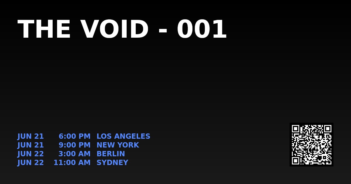 The Void - 001 - RaidRunner